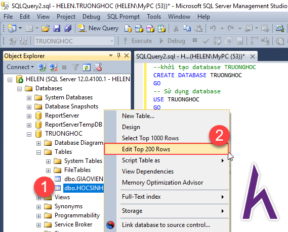 Insert Delete Update Table Trong SQL Server How Kteam Final Blade